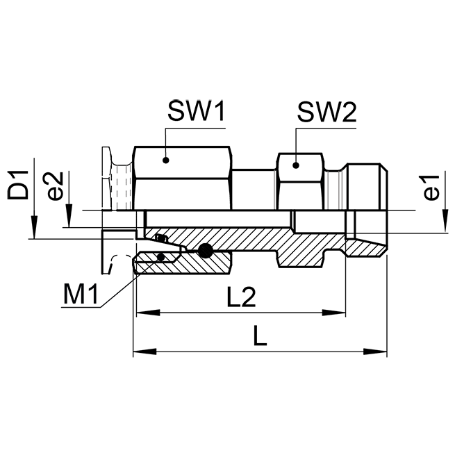 EXMAR | Gerade Stutzen mit Dichtkegel und O-Ring