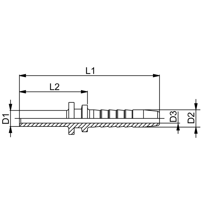 EXMAR | Rohrstutzen, gerade